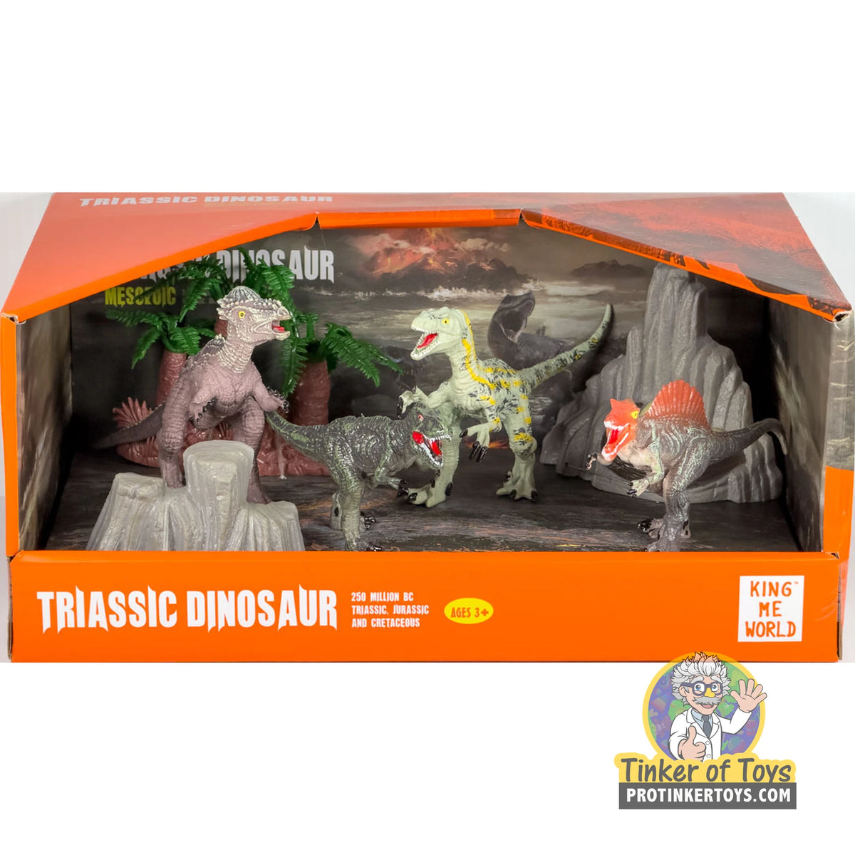 Triassic Dinosaur Figure Set 7 Pieces Imx17239 King Me World