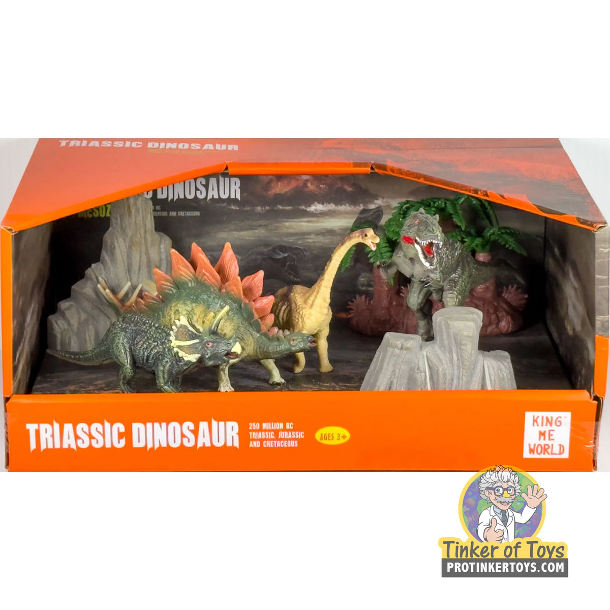 Triassic Dinosaur Figure Set 7 Pieces Imx17241 King Me World