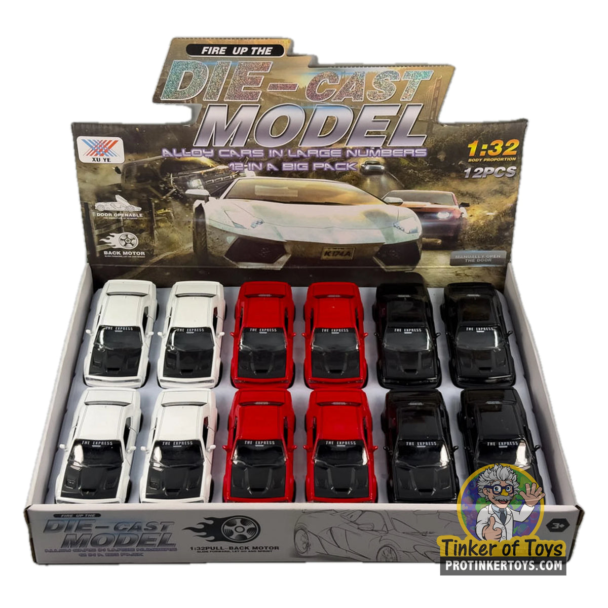 1:32 Alloy Diecast Hellcat Pullback 3 Doors Open | MIC1525 | Xu Ye ...