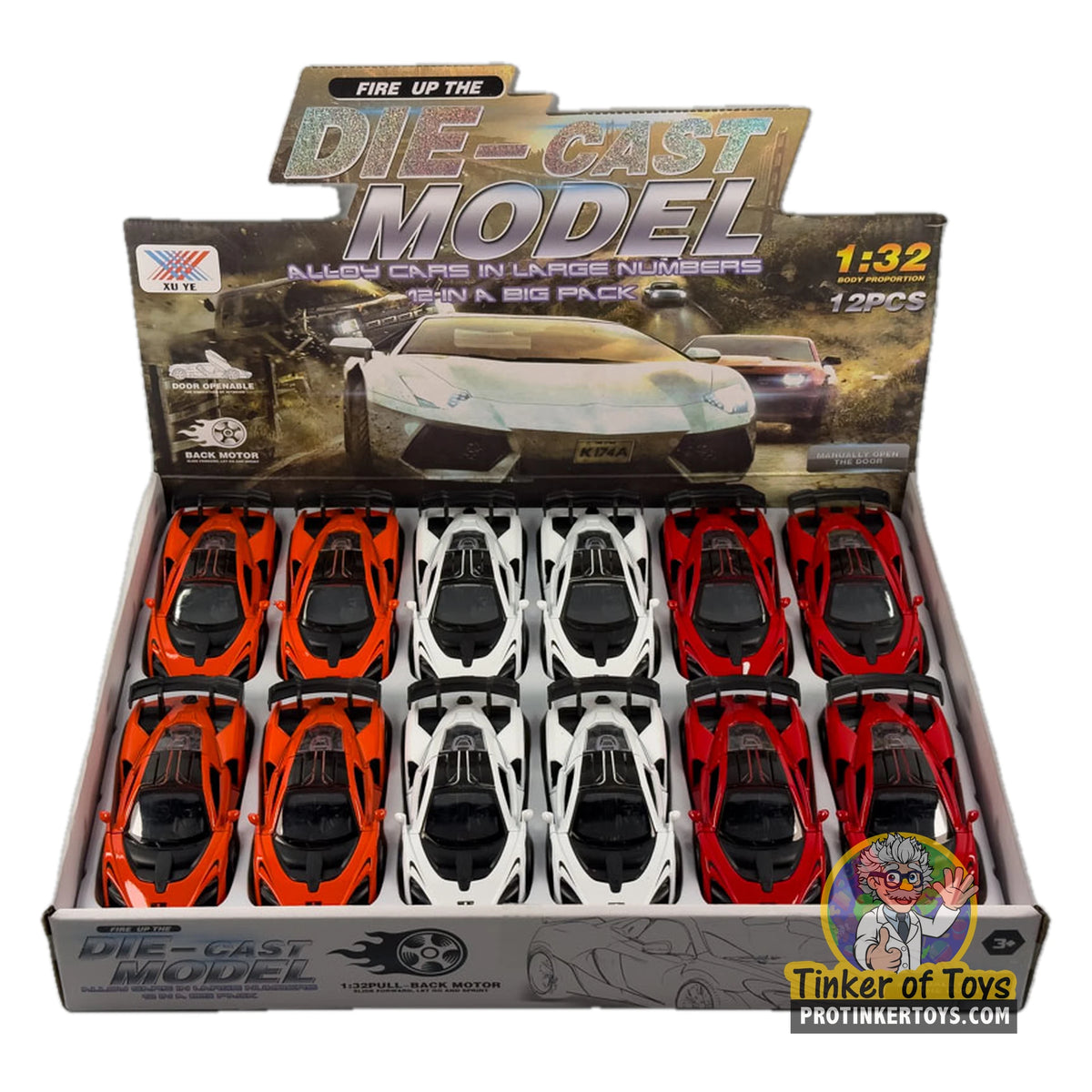 1:32 Alloy Diecast Senna Open Butterfly Face Pullback | MIC1530 | Xu Y ...