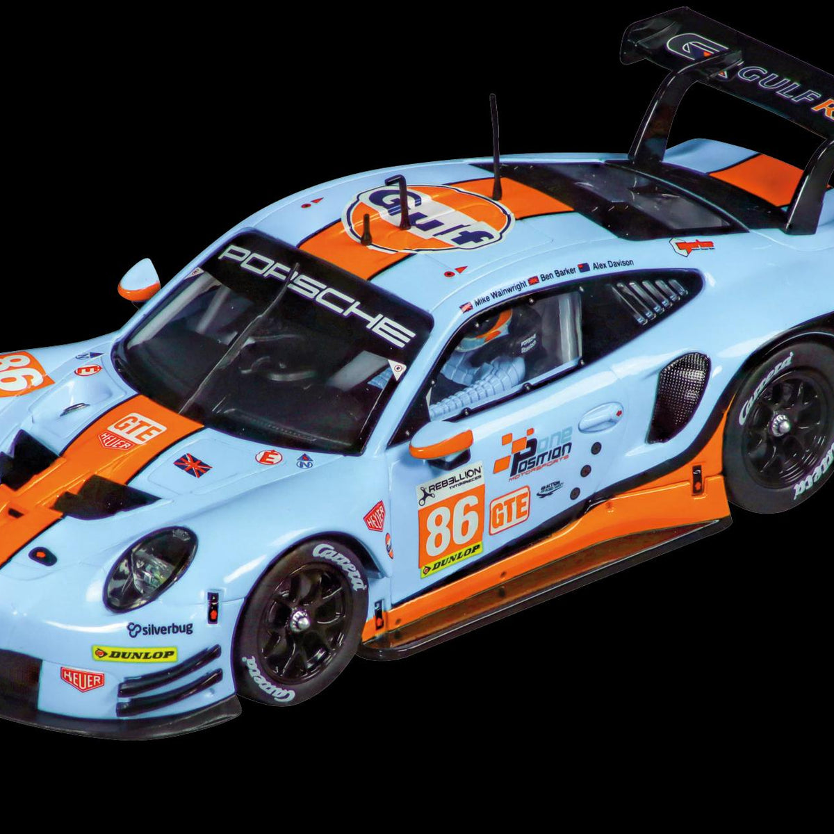 Porsche 911 RSR Gulf Racing Mike Wainwright No.86 Silverstone 2018 | 2 ...