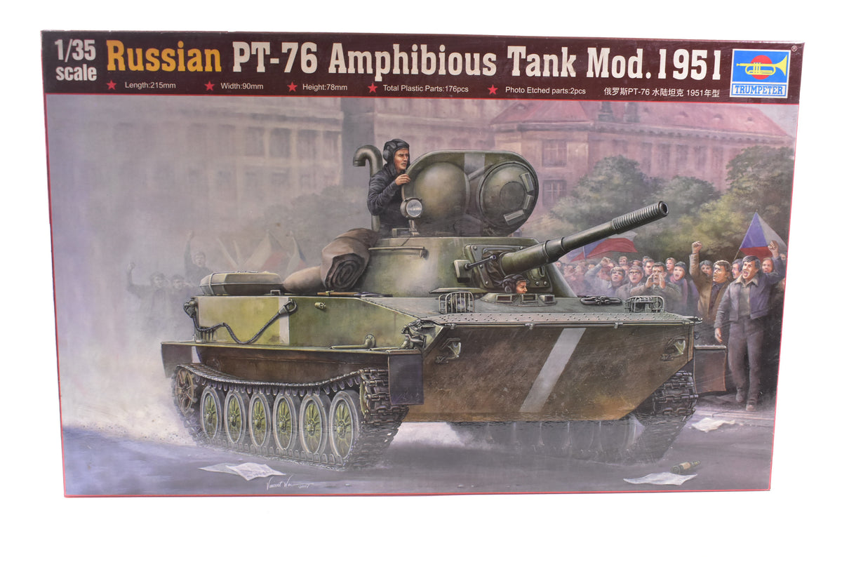 Second Chance Russian PT-76 Amphibious Tank 1:35 | 00379 | Trumpeter M ...