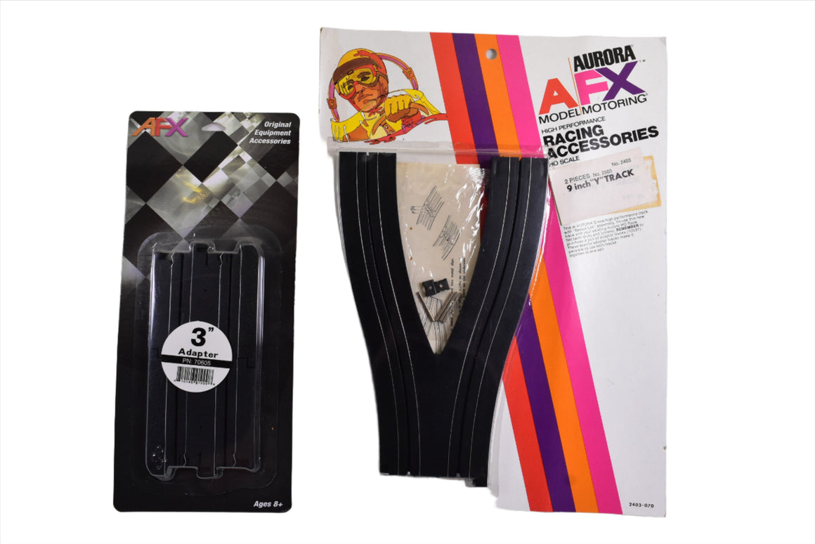 9 Inch "Y" Track 2Pieces Plus Adapter Track | 2403/70605 | Aurora/AFX ...