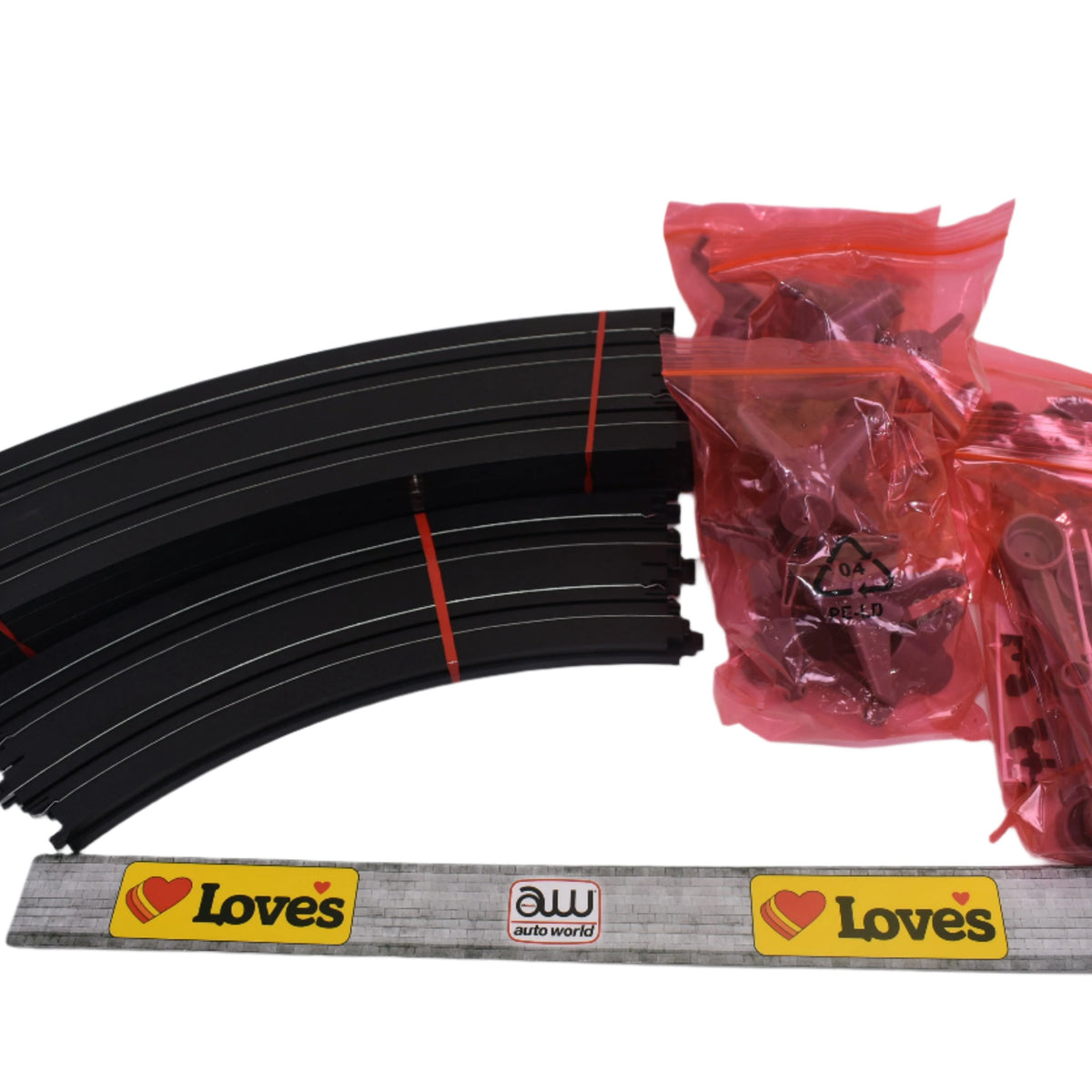 Radius Banked Curve Track Pack Set Auto World Traxessories | TRX00201 ...