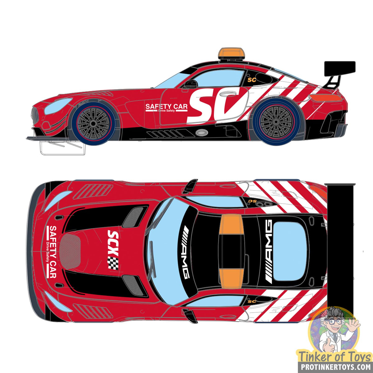 Mercedes AMG GT3 - Safety | E10459X300 | SCX Advance – ProTinkerToys.com