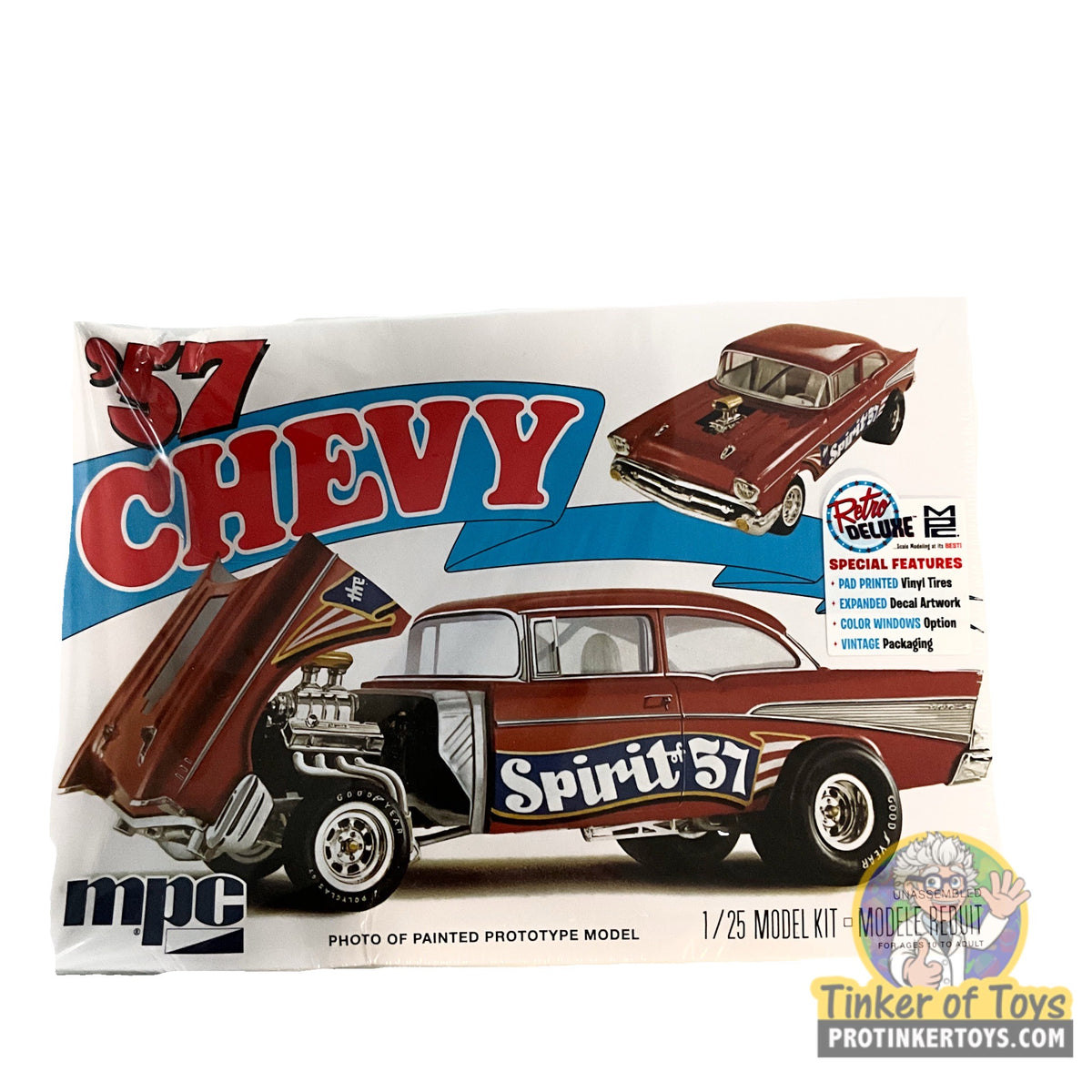 Mpc 1957 Chevy Bel Air Spirit Of 57 1:25 Scale Model Kit MPC 1957 Chevy ...