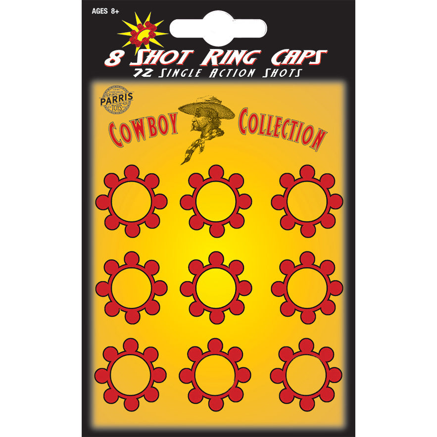 8 Shot Ring Caps 72 Single Action Shots | 913 | Parris Toys ...