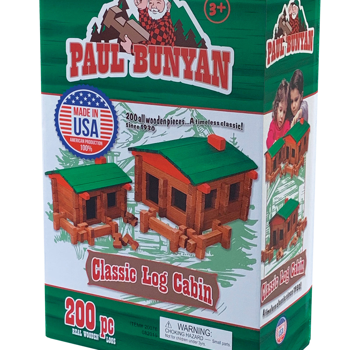 Paul Bunyan Classic Log Cabin Box Set 200 pc. | RTCB | Roy Toy ...