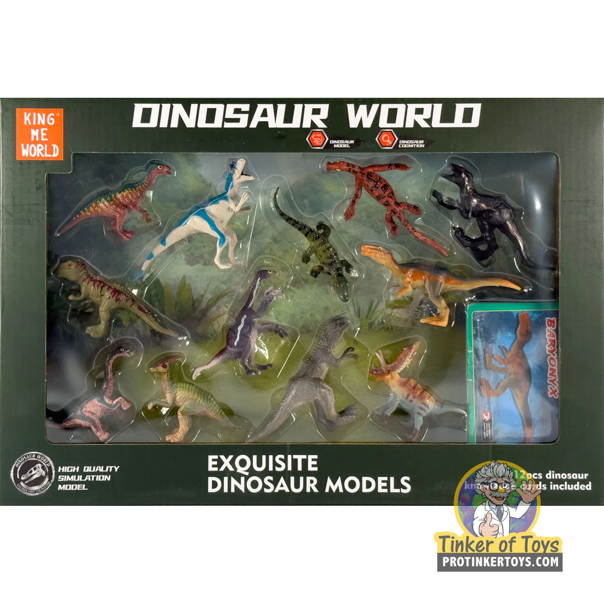 Dinosaur World Figure Set (12 Pieces) | IMX17210 | King Me World ...