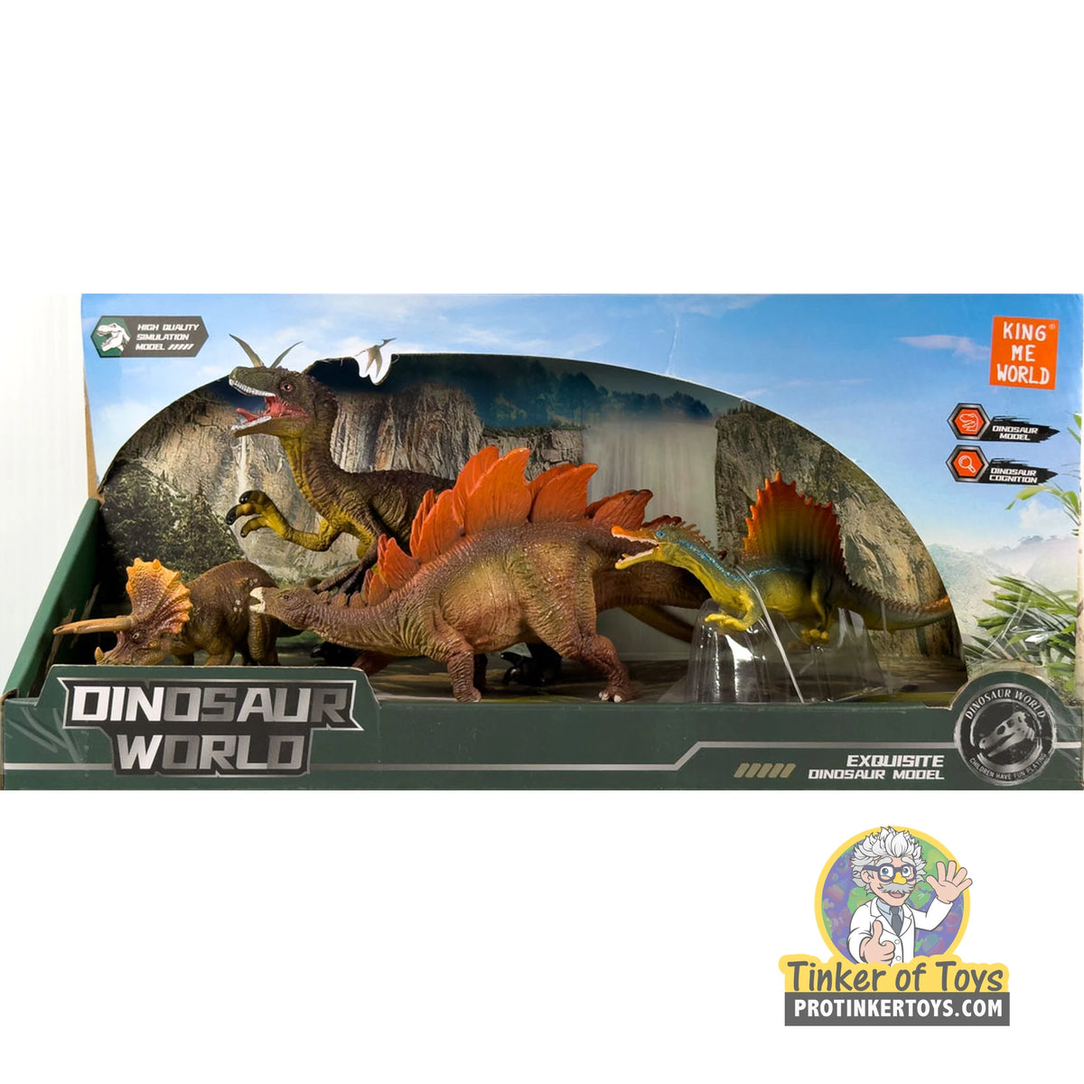 Dinosaur World Figure Set (4 Pieces) | IMX17214 | King Me World ...