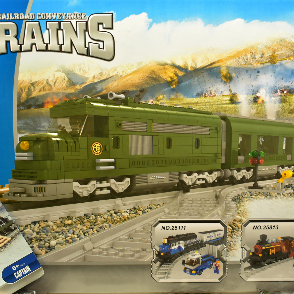 Military Train Set | 25003 | Railroad Conveyance Trains – ProTinkerToys.com