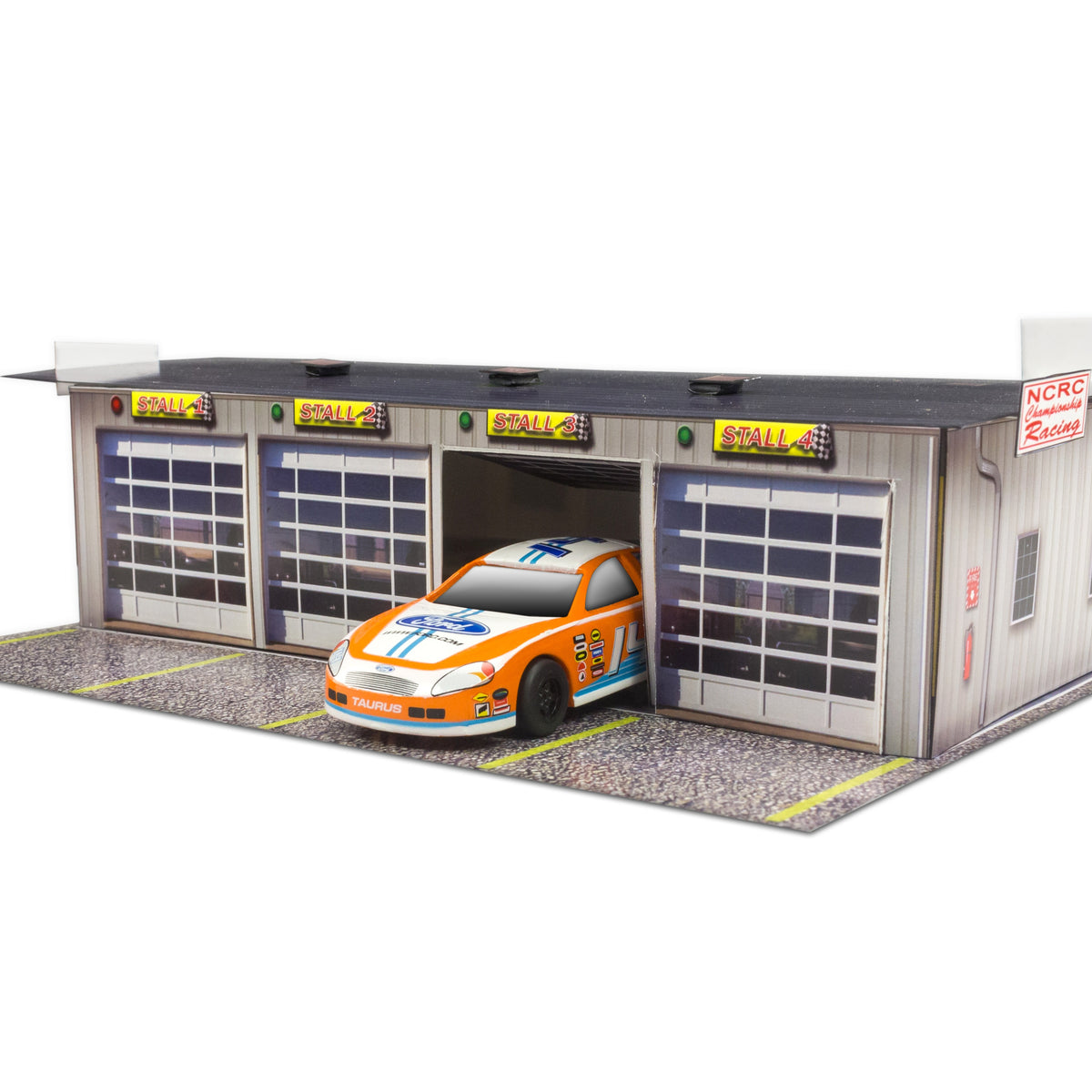 4 Stall Pit Garage | Photo Real Model Kit | BK 6411 | Innovative Hobby ...