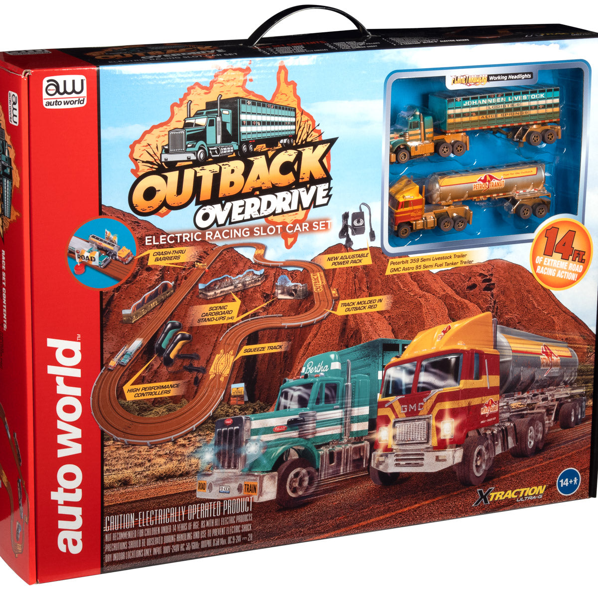 Outback Overdrive 14' Slot Race Set | SRS352 | Auto World ...