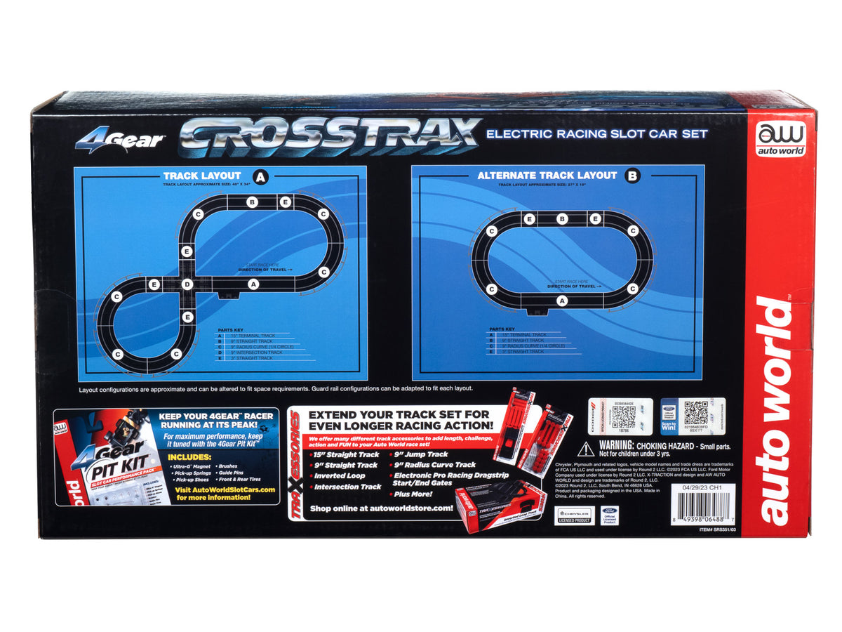 CrossTrax Road Course 9' Slot Car Set | SRS351 | Auto World ...