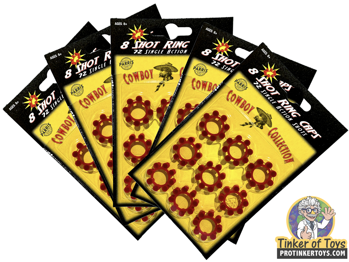 Cap Gun Wicke Plastic 8 Shot Ring Caps Super Disc - 96 Shots Per Pack ...