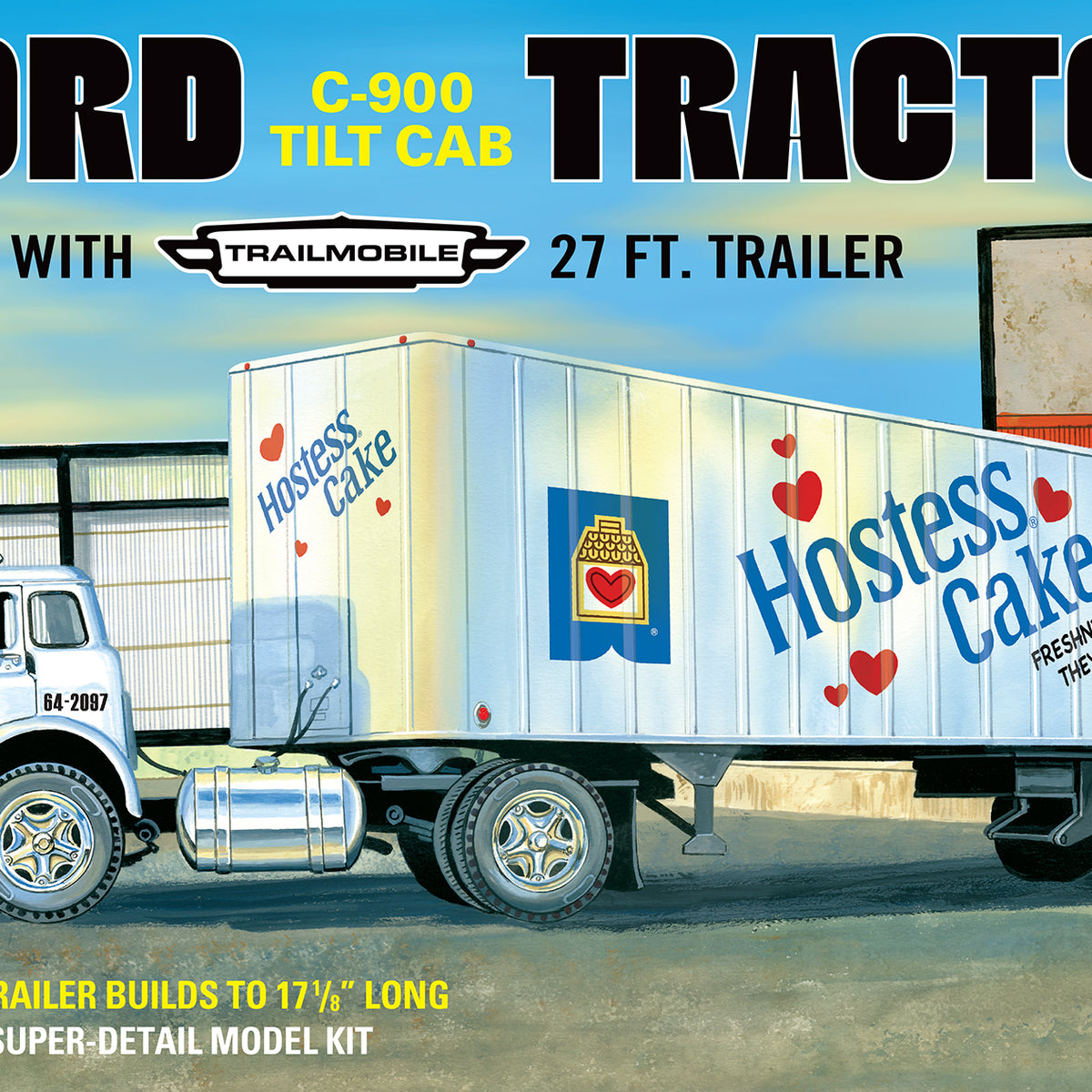 Second Chance Ford C900 Hostess Truck with Trailer 1:25 Scale Model Ki ...