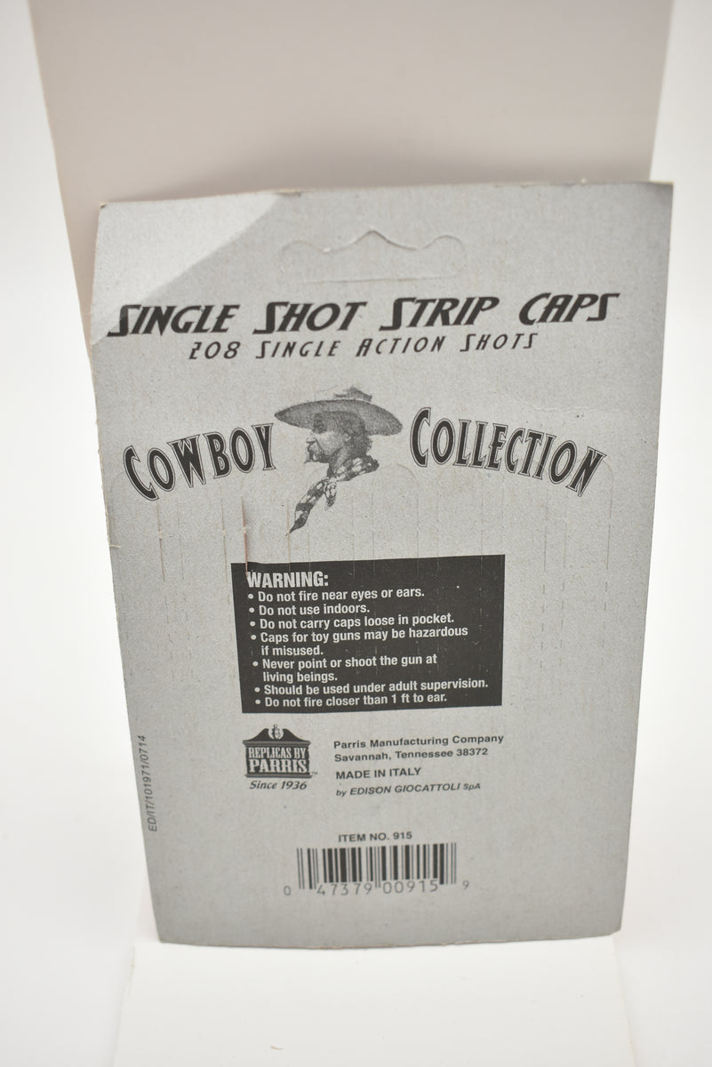 Single Shot Strip Caps 208 Single Action Shots | 915 | Parris Toys ...