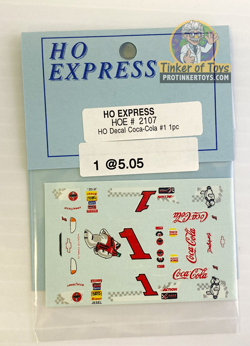 Slot Car Decal Sticker Pack | 2100-2109 | HO Express – ProTinkerToys.com