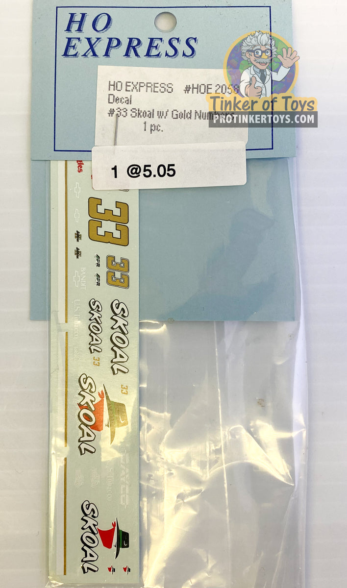 Slot Car Decal Sticker Pack | 2050-2059 | HO Express – ProTinkerToys.com