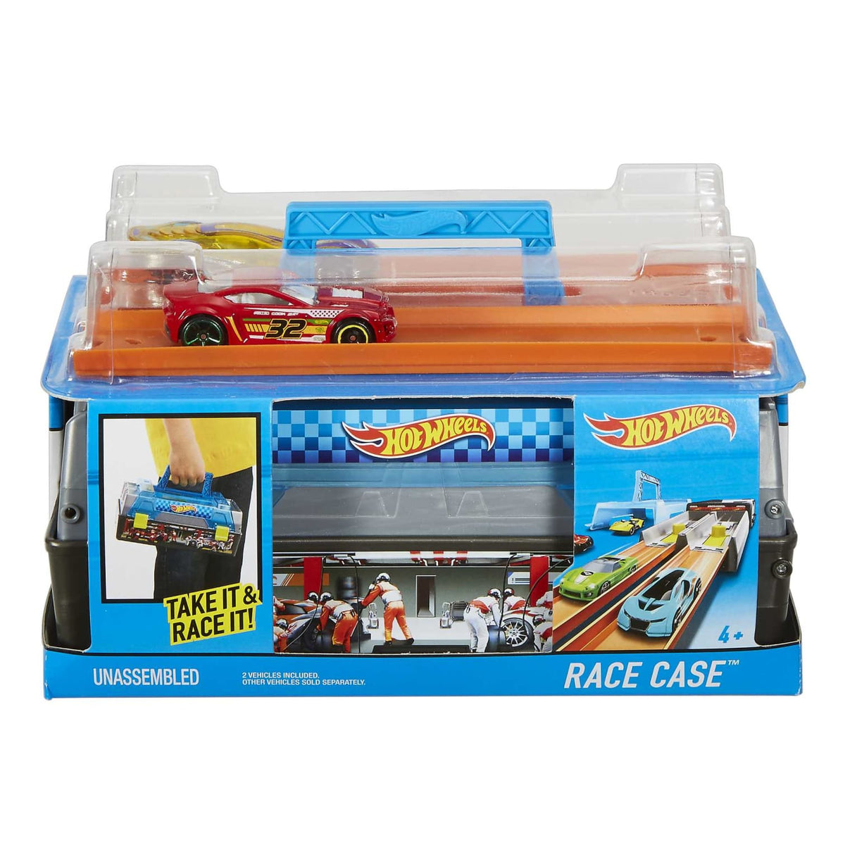 Hot Wheels Race Case Track Set With 2 Cars | CFC81 | Mattel ...