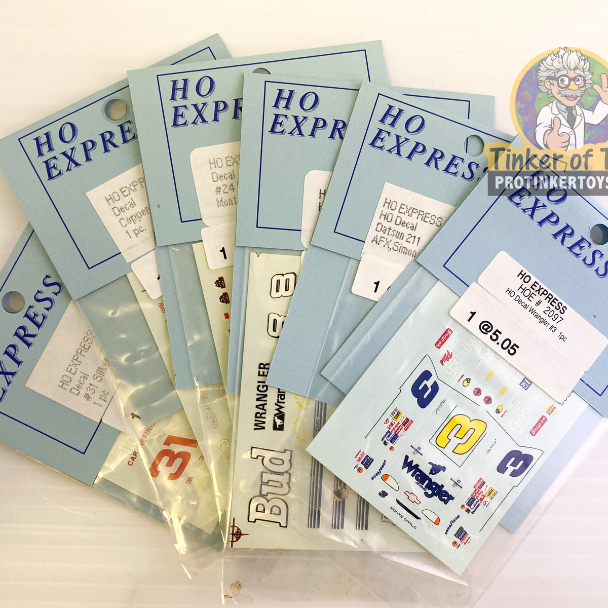 Slot Car Decal Sticker Pack | 2090-2099 | HO Express – ProTinkerToys.com
