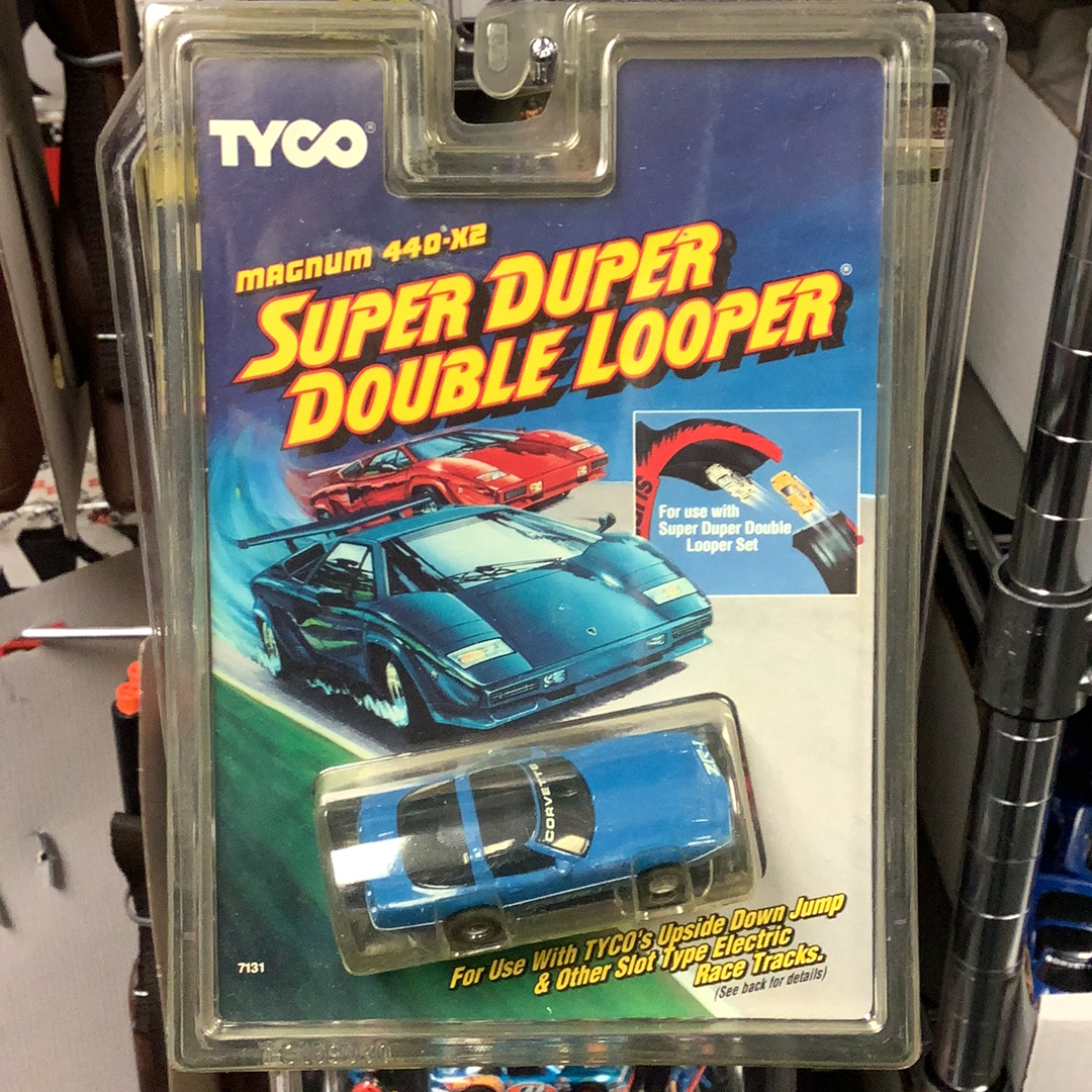 Super Duper Double Looper Corvette ZR-1 Blue | 7131 | Tyco ...