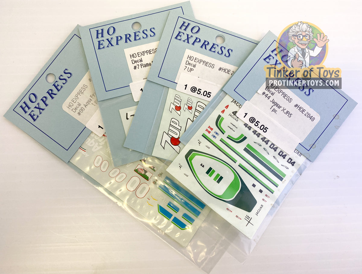 Slot Car Decal Sticker Pack | 2040-2049 | HO Express – ProTinkerToys.com