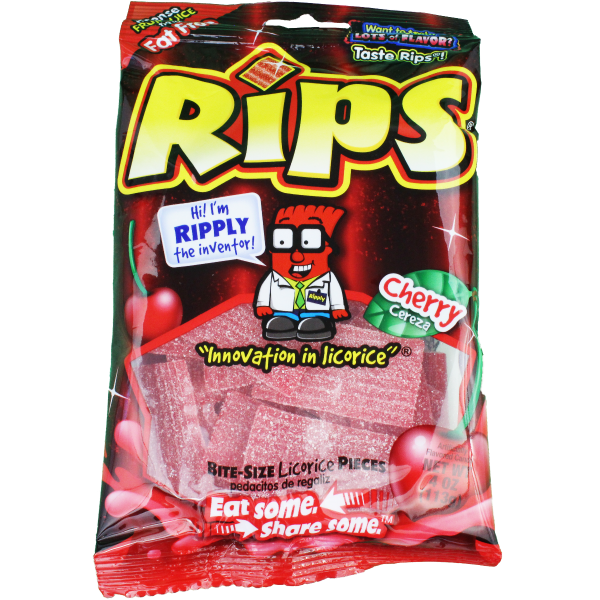 Rips Roll Cherry Peg Bag | | Mountain Sweets – ProTinkerToys.com