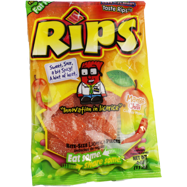 Rips Roll Mango Chili Peg Bag | | Mountain Sweets – ProTinkerToys.com