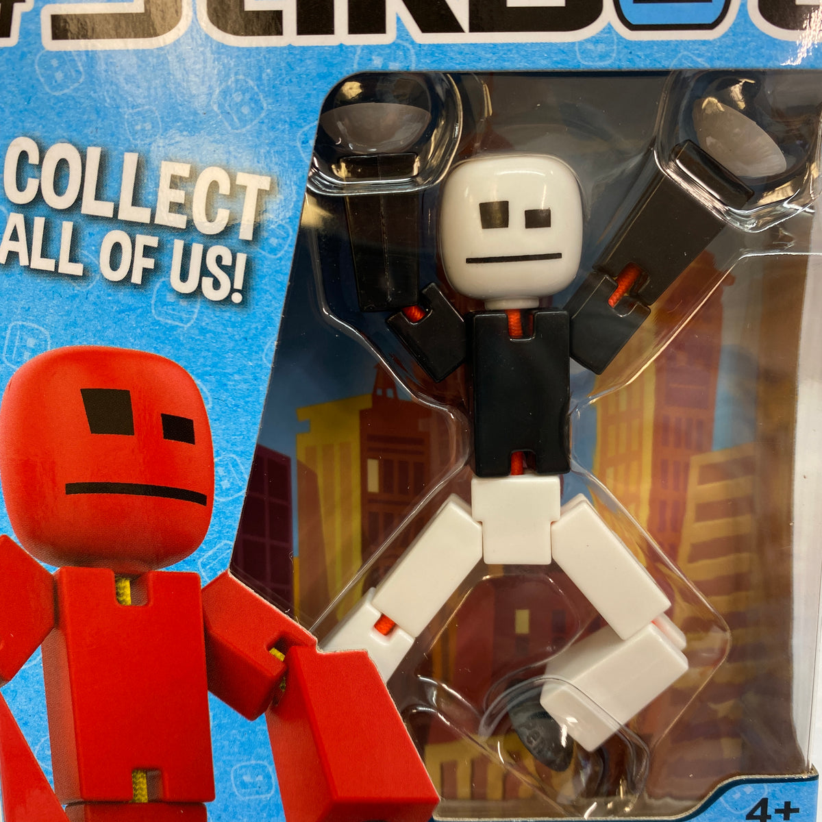 Stik Bot Singles White/Black Man | TST616 | StikBot – ProTinkerToys.com